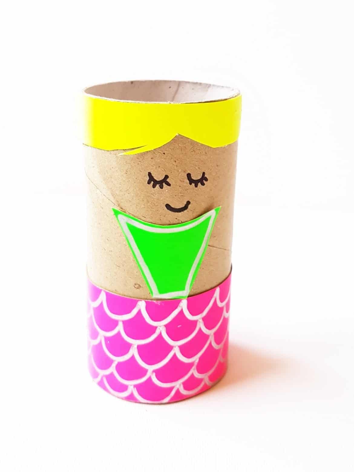 How To Make Mermaid Craft Using Paper Roll