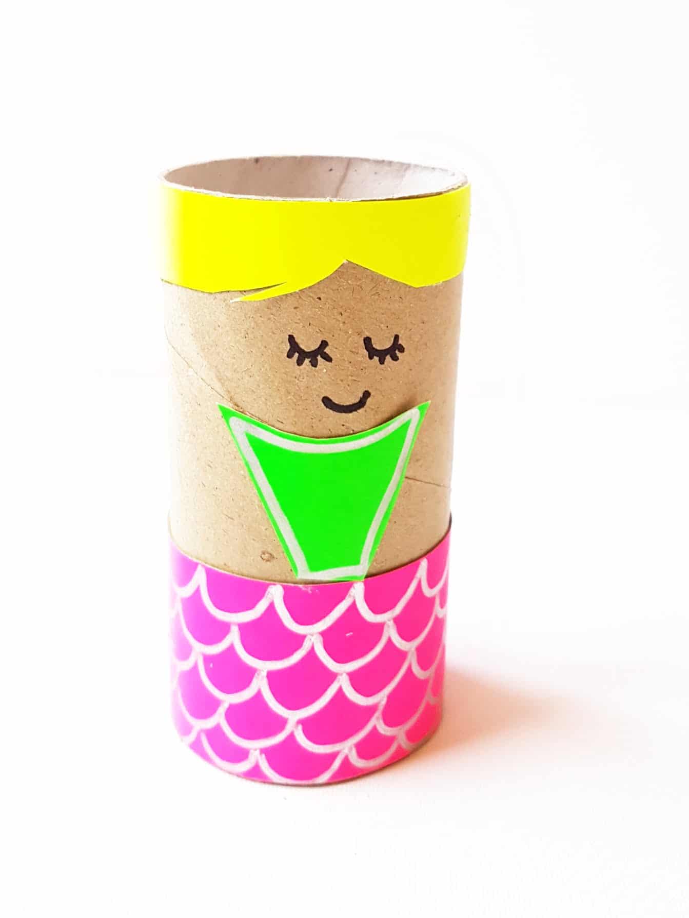 How To Make Mermaid Craft Using Paper Roll