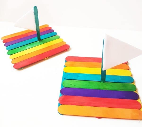 Easy Rainbow Craft: Floating Raft