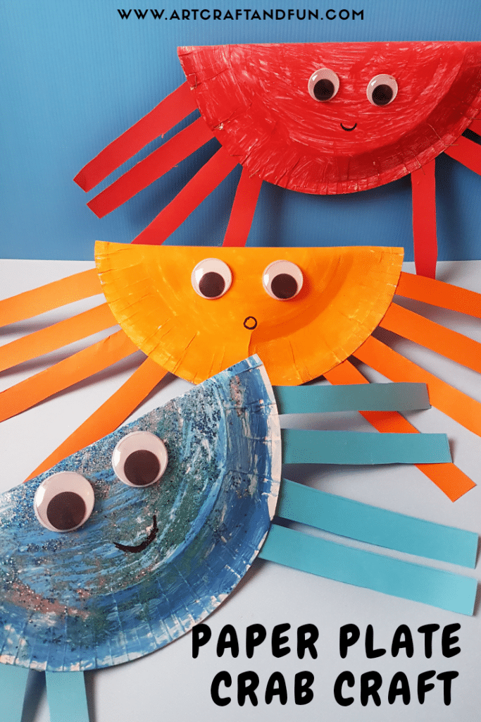 Easy To Make Paper Plate Crab Craft For Toddlers