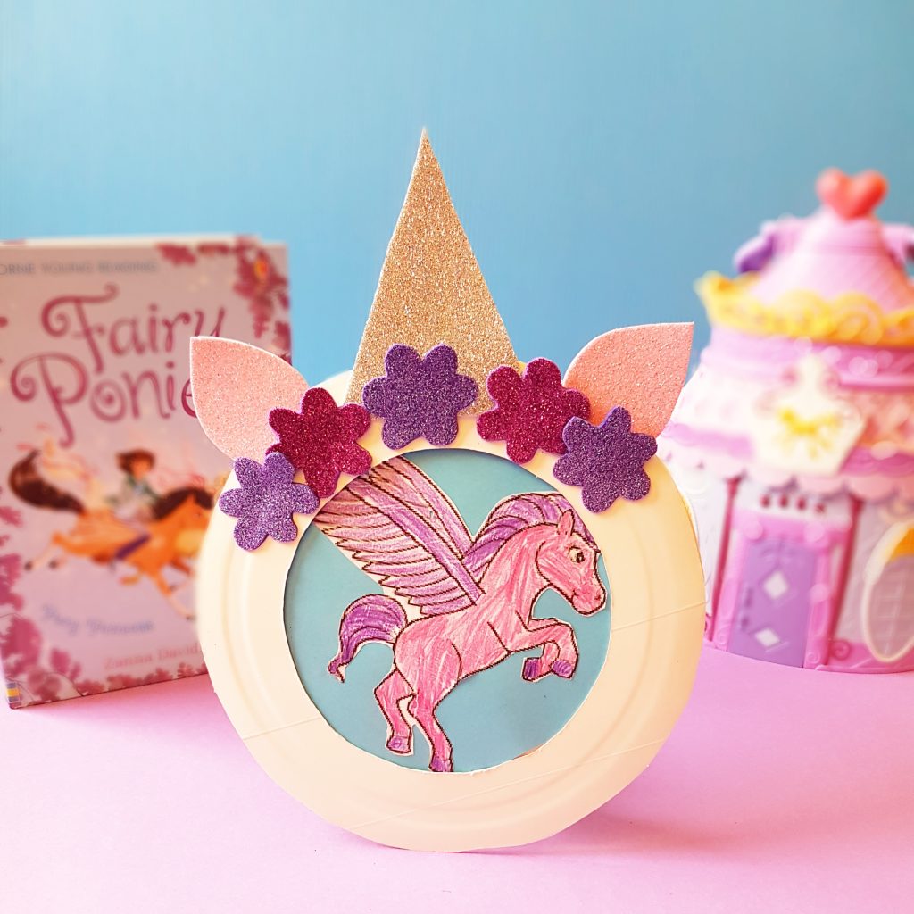 DIY Paper Plate Unicorn Photo Frame