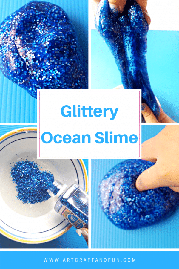 Glittery Ocean Slime