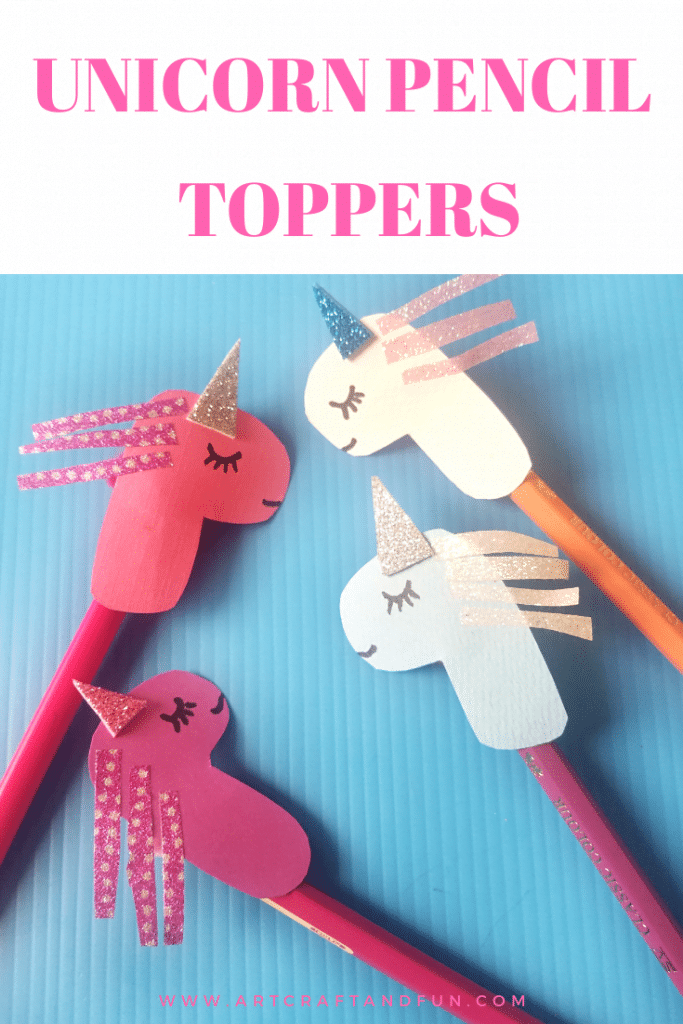 DIY Easy Unicorn Craft Pencil Topper