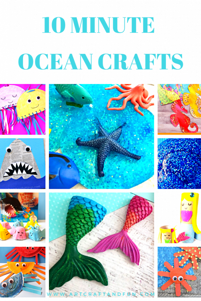 10 Minute Fun Ocean Crafts