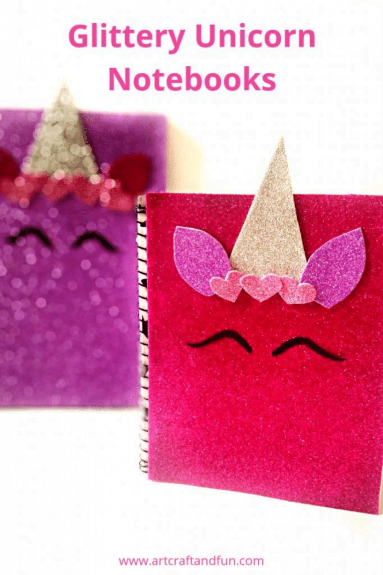 Perfect Back To School DIY Unicorn Craft Notebook Craft
