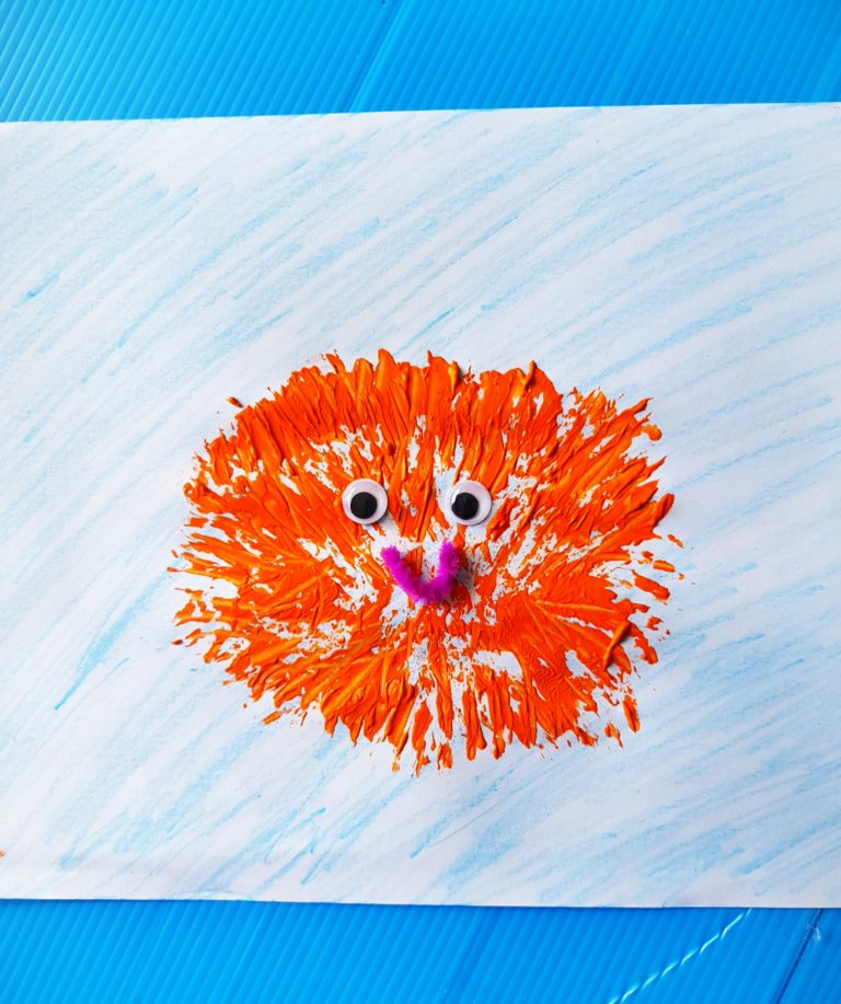 Adorable Pufferfish Craft For Toddlers