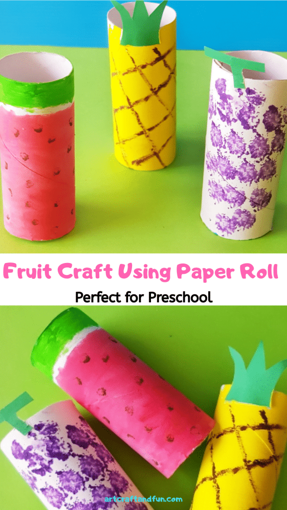 Fruit Craft Using Paper Roll Fruit Craft Using Paper Roll