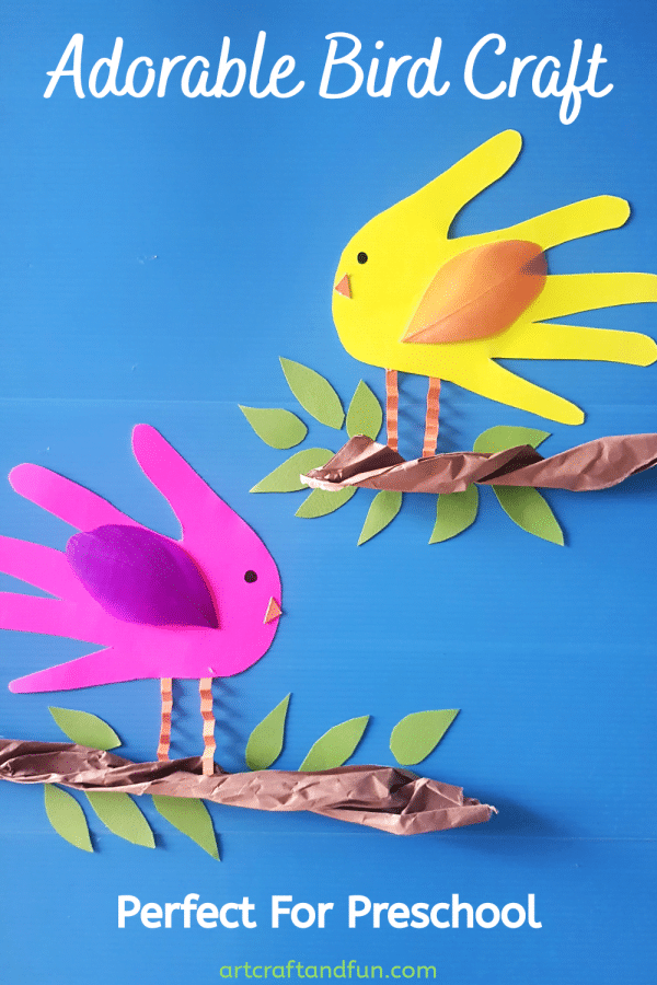 Adorable Handprint Bird Craft