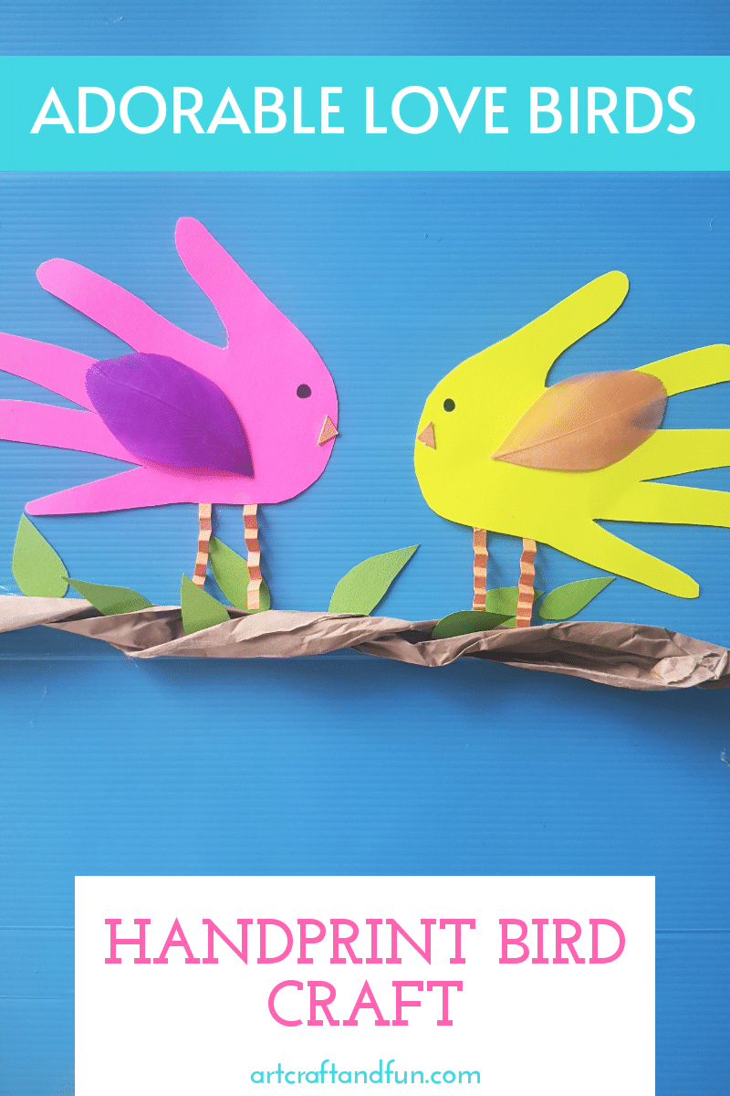 Adorable Handprint Bird Craft