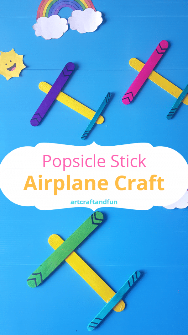 Airplane Craft Using Popsicle Sticks