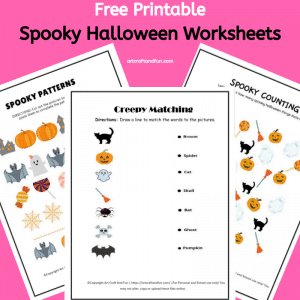 Free Spooky Halloween Worksheets For Kids
