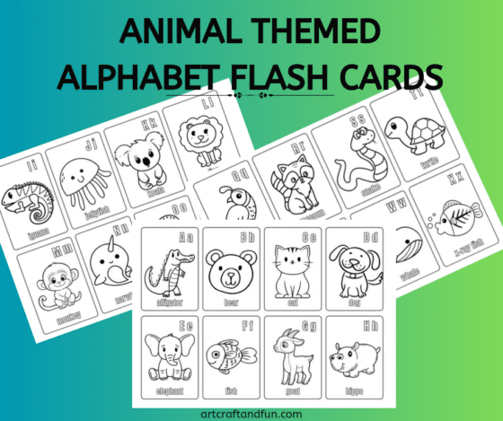 Dive into the wild: Animal-Themed Alphabet Flash Cards For Kids - Free ...