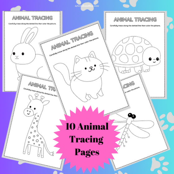 Fun with Animal Tracing: 10 Exciting Pages for Your Kids