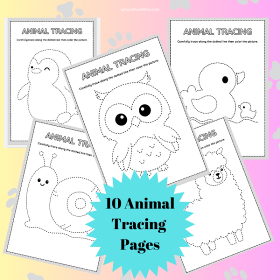 Fun with Animal Tracing: 10 Exciting Pages for Your Kids